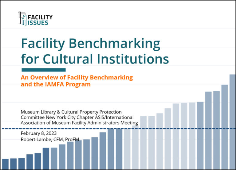 Cultural Facility Benchmarking Overview - Facility Issues